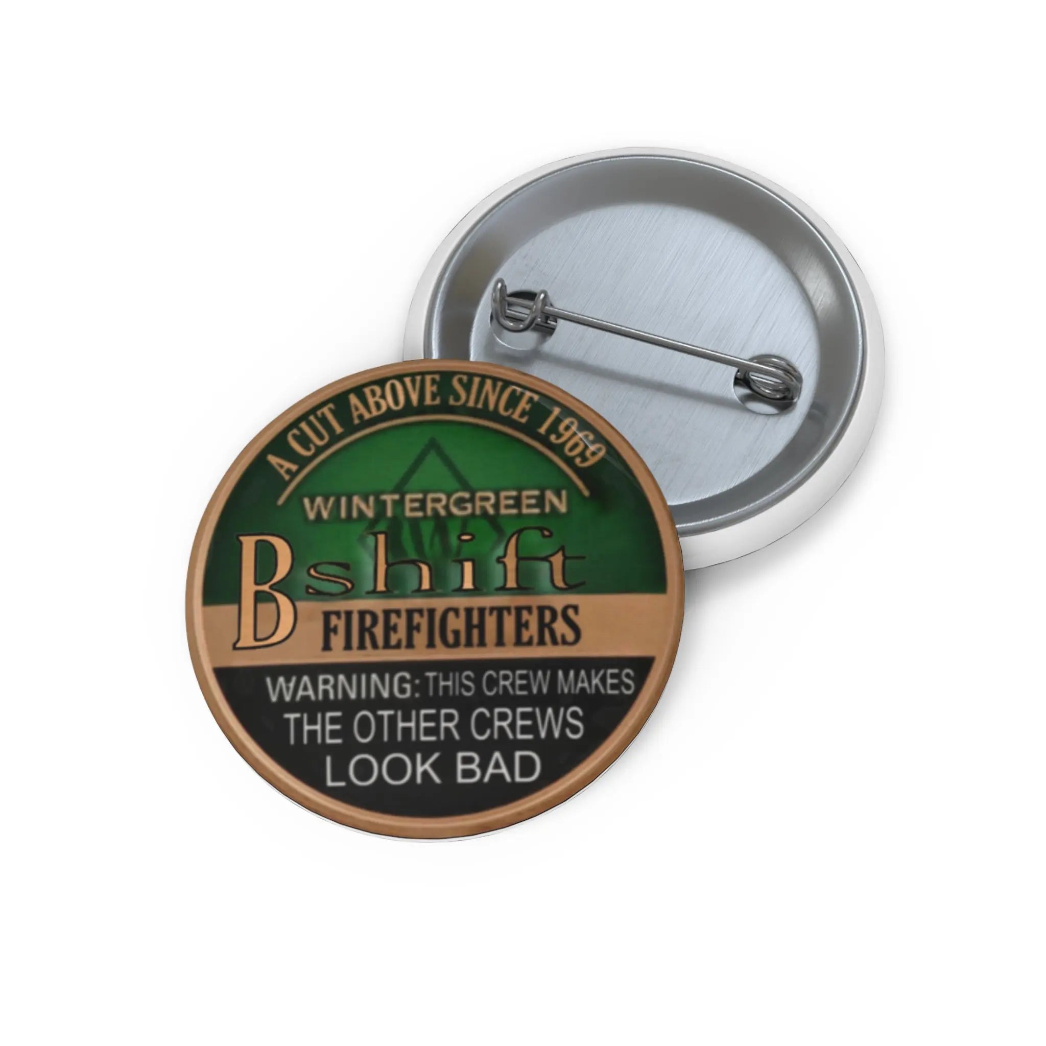 B Shift Can Pin - Black Smoke Sticker LLC