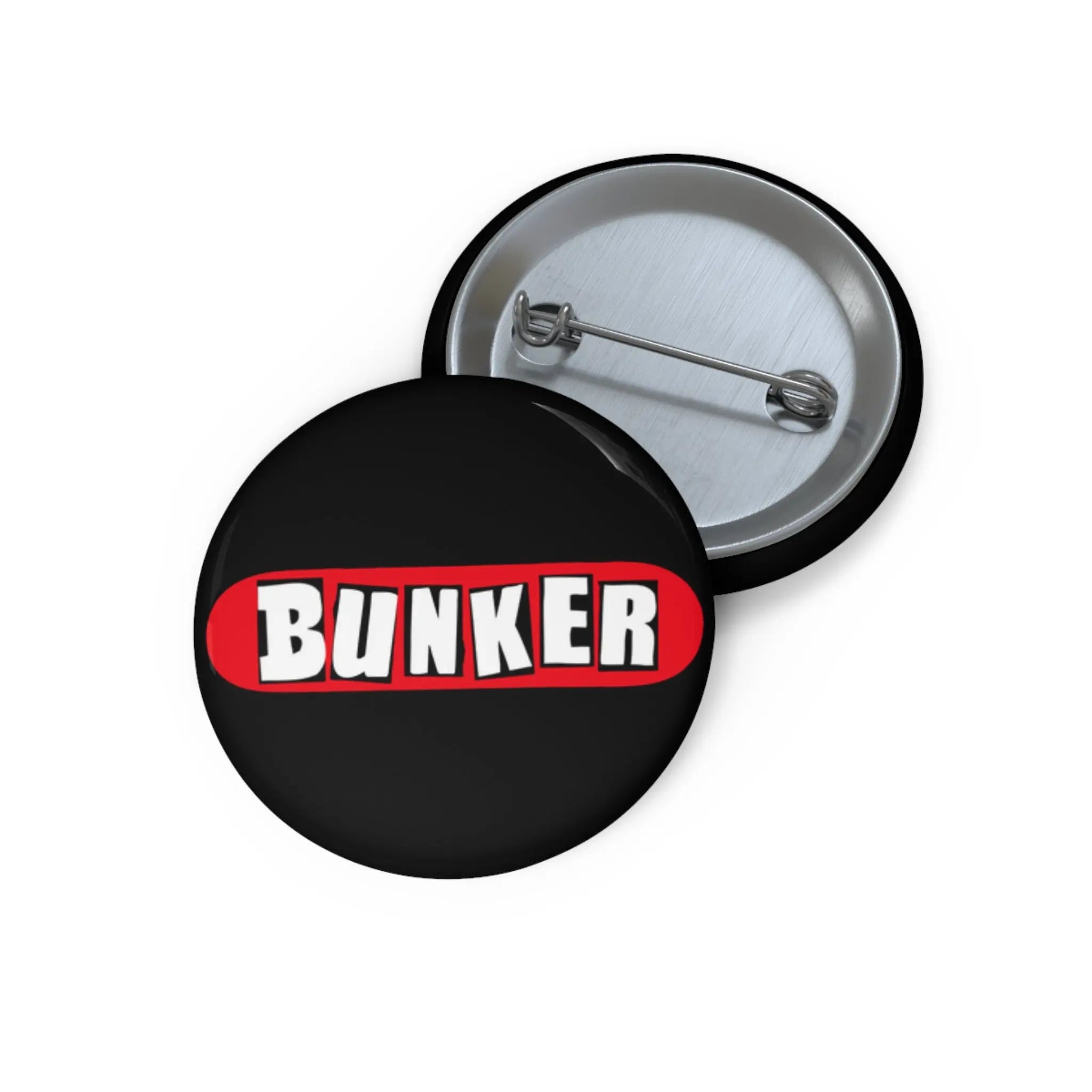 Bunker Button - Black Smoke Sticker LLC