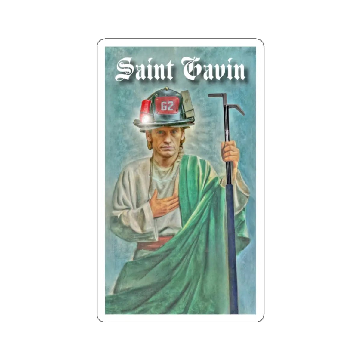 Saint Gavin 2.0 Sticker - Black Smoke Sticker LLC