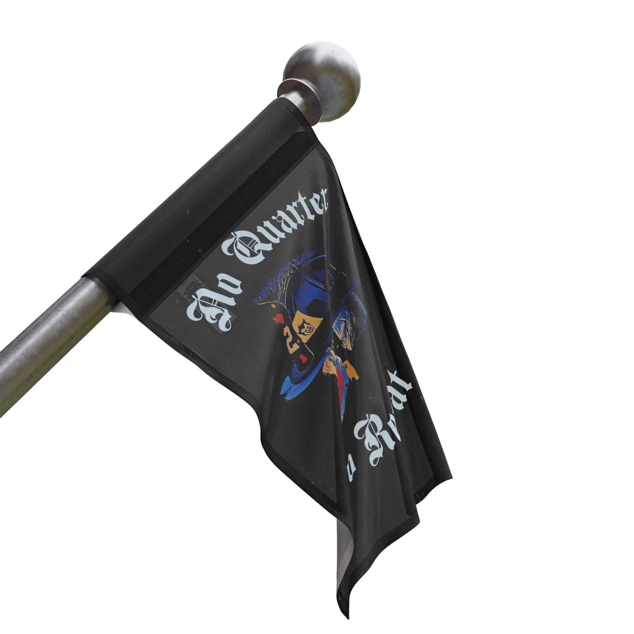 No Quarter Flag – Black Smoke Sticker LLC