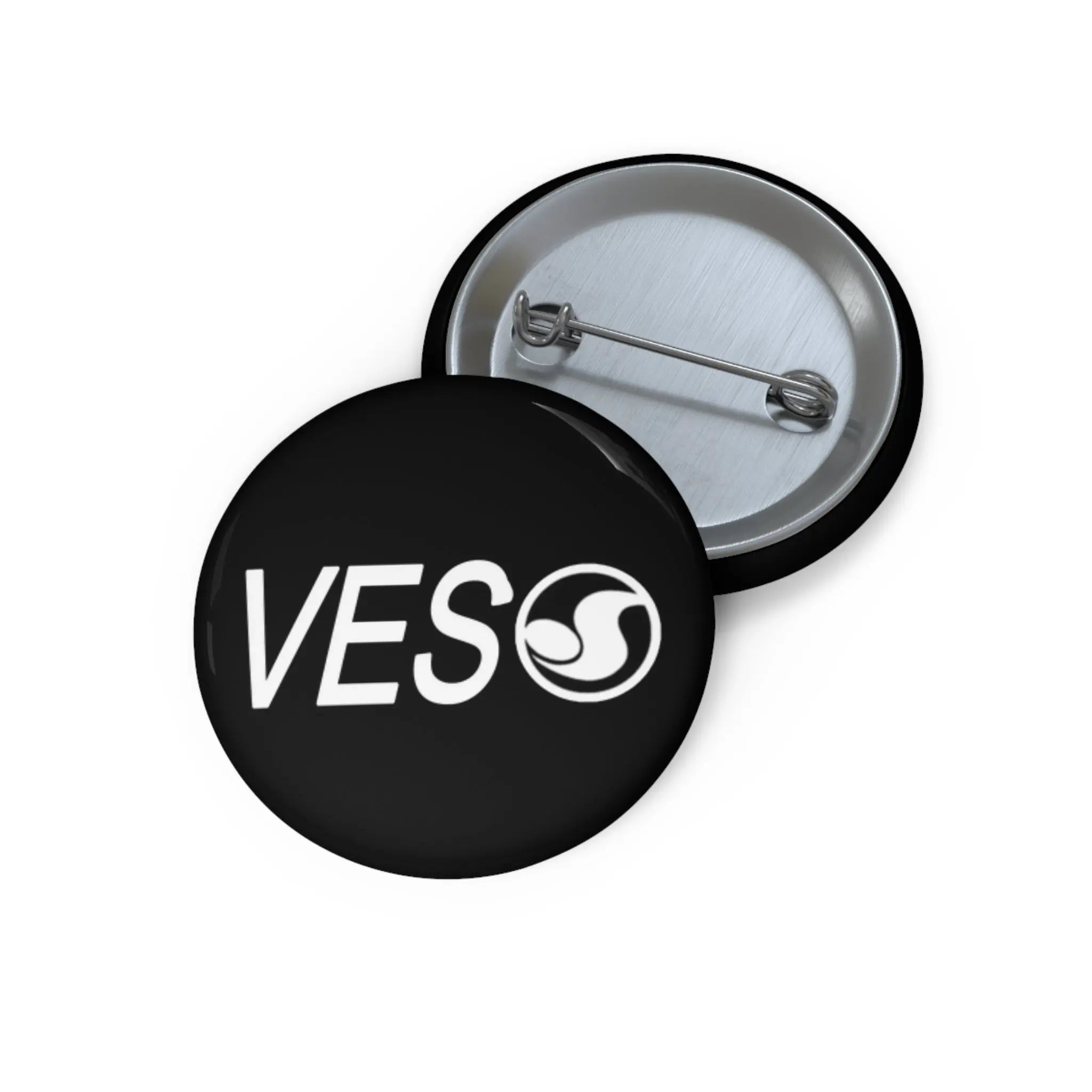 VES Button - Black Smoke Sticker LLC