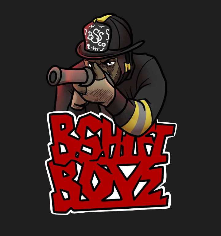 FIRE - Black Smoke Sticker LLC