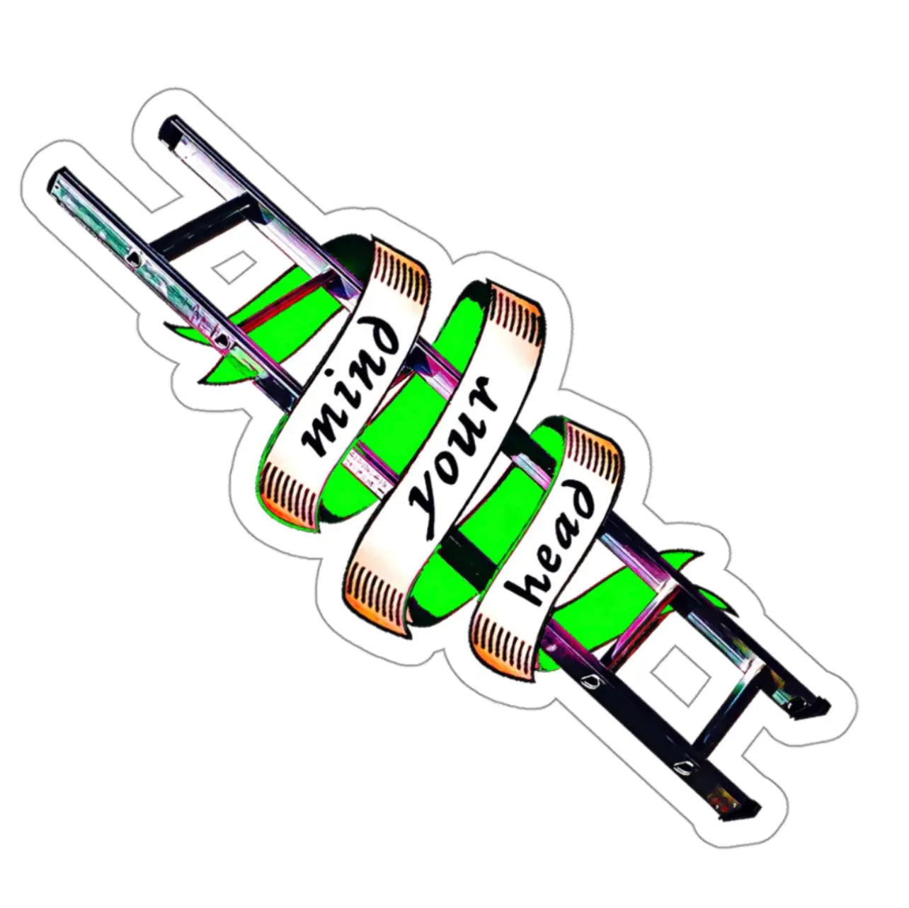 Mind Your Head – Black Smoke Sticker LLC